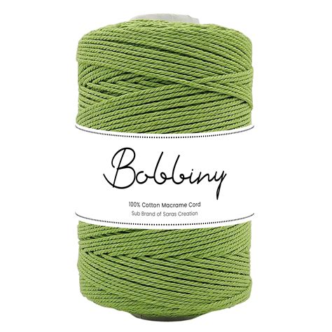 Buy Bobbiny 3 Ply Twisted Macrame Cotton Cord Dori Roll Packaging