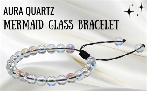 Aura Quartz Mermaid Glass Bracelet For Women Mens Ts