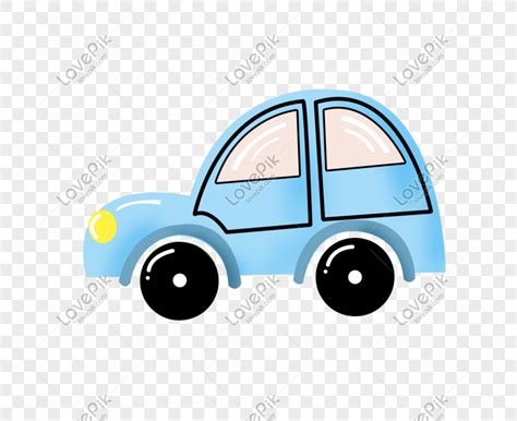 卡通黃色小汽車插畫psd圖案素材免費下載，可愛卡通圖片，尺寸2546 × 2067px Lovepik