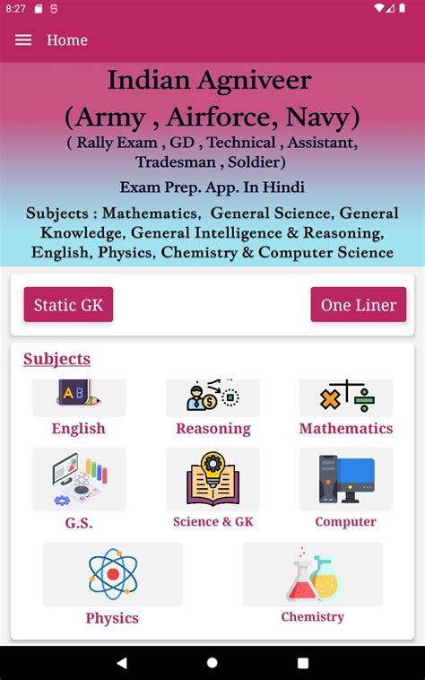 Agniveer Exam App In Hindi Apk For Android Download