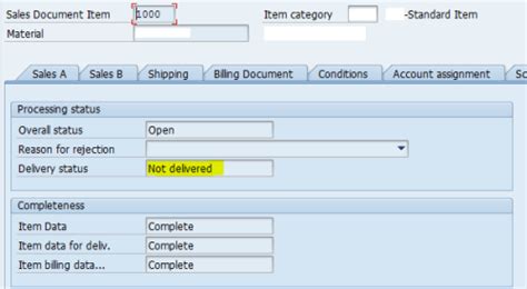 Sap Order Delivery Status For Sales Documents Sap Tech