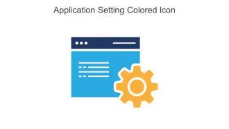 Application Setting Colored Icon In Powerpoint Pptx Png And Editable Eps Format Presentation