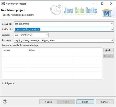 Apache Maven Eclipse Project Creation Using Archetype Example Java