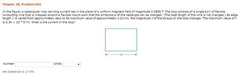 solved chapter 28 problem 052 in the figure a rectangular