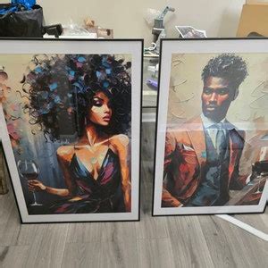 Sexy Black Woman Poster Black Nude Art Afro Wall Art African American