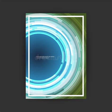 Abstract Colorful Modern Style Patterned Futuristic Technology Cover