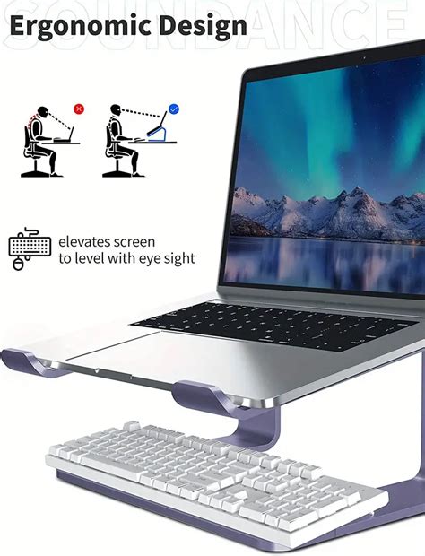 Ergonomic Laptop Stand Aluminum Computer Riser 10 156 Temu