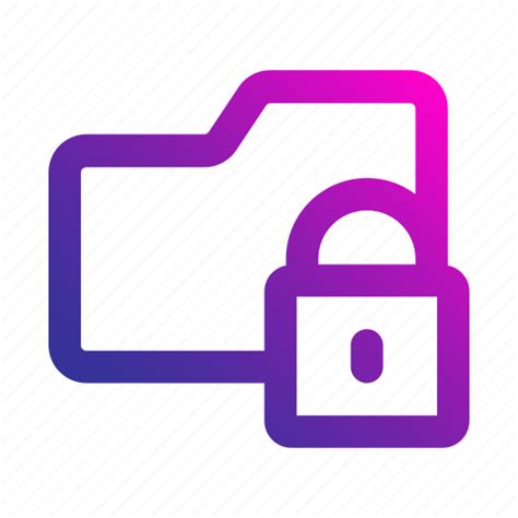 Private Access Locked Security Folder Internet Icon Download On