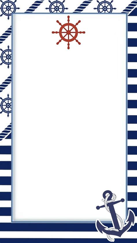Nautical Party Decor Frame