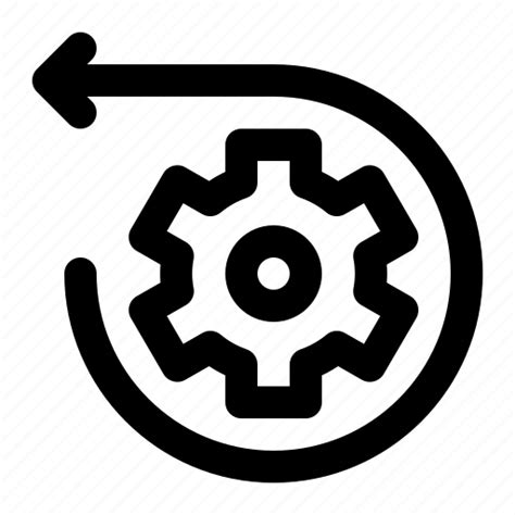 Reverse Engineering Back Recovering Reengineering Rebuilding Icon