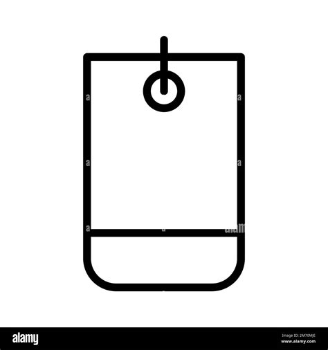 Price Tag Icon Line Isolated On White Background Black Flat Thin Icon On Modern Outline Style