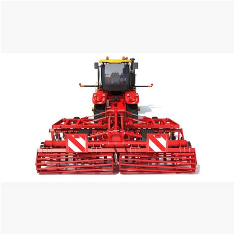 Farm Tractor With Disk Plow 3d Model Download Tractor On