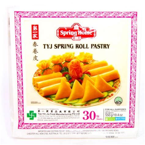 Spring Home Tyj Spring Roll Pastry 10 30 Sheets 550g Asia