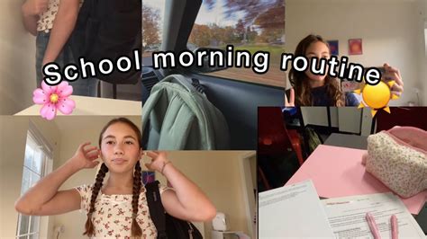 School Morning Routine Productive Vlog Youtube