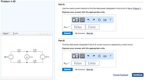solved use the mesh current method to find the total power