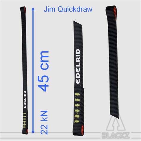 EDELRID JIM QUICKDRAW PES 16 Mm 45 Cm En Vente Sur BlackZ Fr