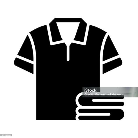 Значок Векторного Глифа Одежды Для Личного И Коммерческого Использования — стоковая векторная