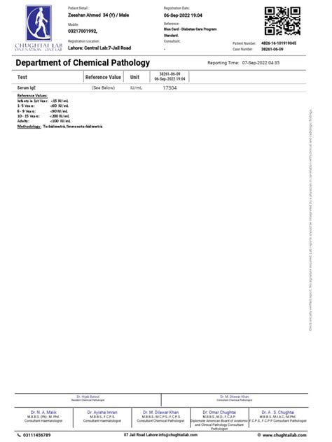 Ige Report Pdf Pathology Health Sciences