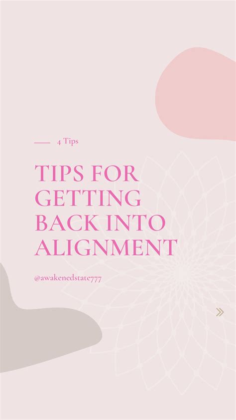 Tips For Getting Back Into Alignment Artofit