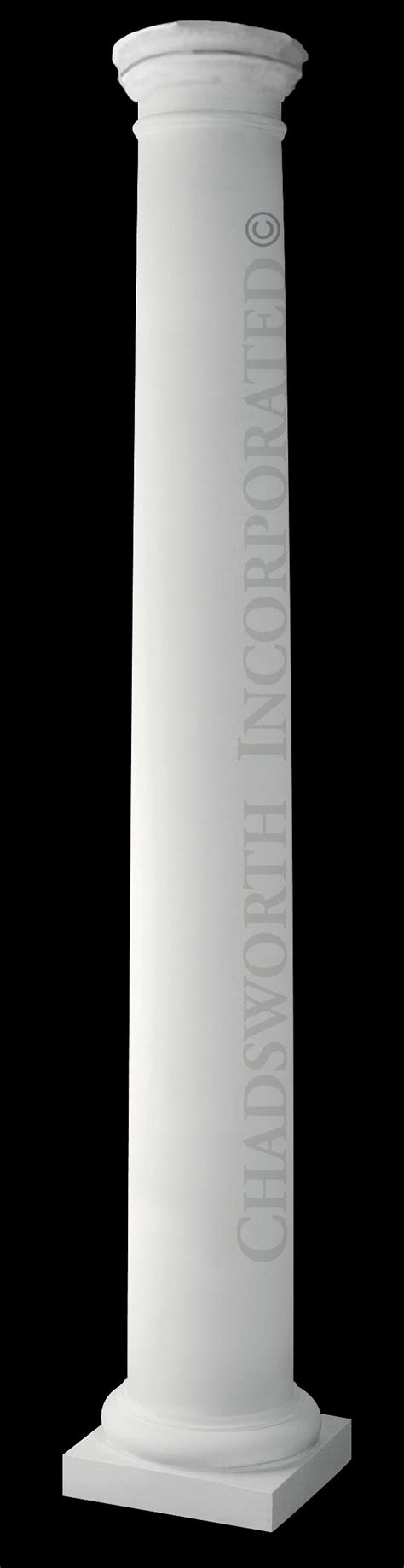 Design 600 Ra Tuscan Order Frp Composite Column Plain Tapered Shaft Round Tuscan Capital