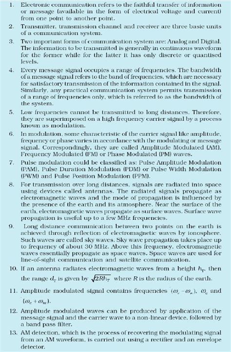 Dmrs Physics Notes Communication Systems Summary Ncert