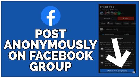 How To Post Anonymously On Facebook Group Iphone Android YouTube