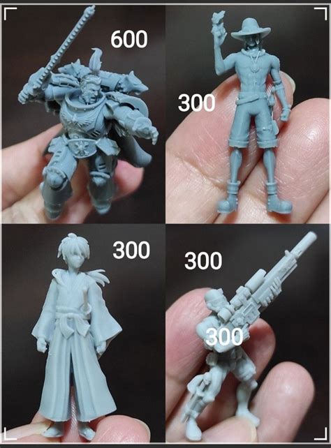 3d Printed Resin Various Miniature Characters Batch 3 Hobbies And Toys