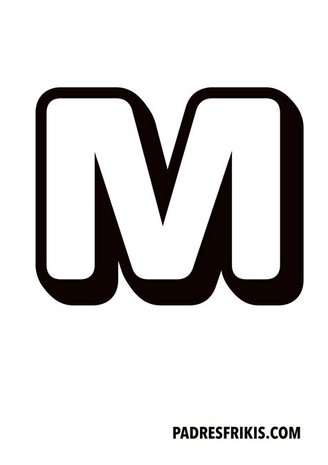 Moldes De Letras M Letra M Molde Letra M Porn Sex Picture
