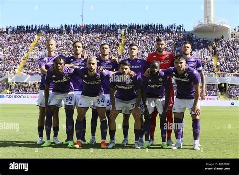 Florence Italy 18th Sep 2022 Team Photo Fiorentina During Acf
