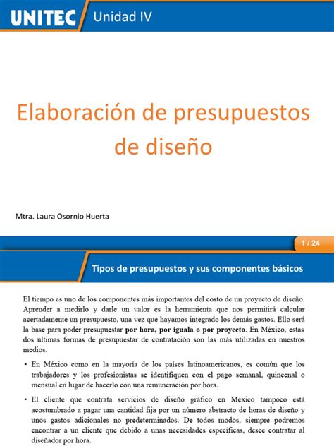 Tipos De Presupuestos Y Sus Componentes Básicos Pdf Presupuesto