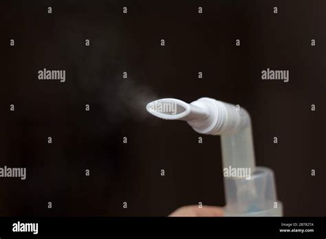 Nebulizer Inhaler Medical Equipment Makes Spray For Breath Stock