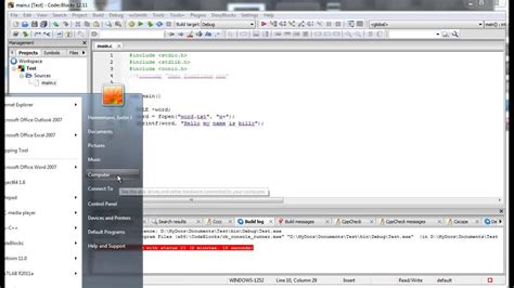 Advanced C Tutorial 1 Intro To Codeblocks Youtube