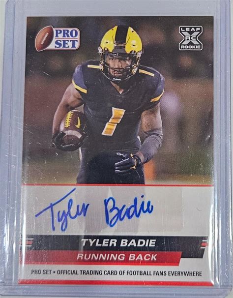 Tyler Badie Red Psa Tb1 Prices 2022 Pro Set Draft Autograph