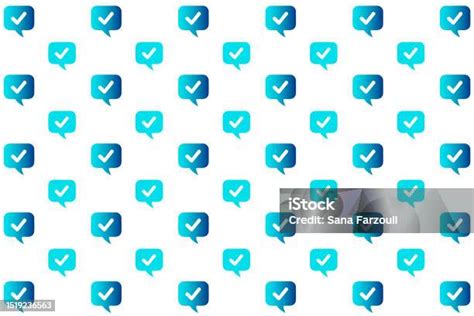 Abstarct Correct Answer Pattern Background Stock Illustration