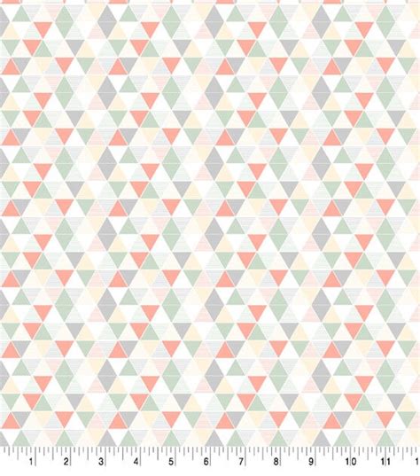 Green And Pink Andes Geo Triangle Nursery Flannel Fabric Joann