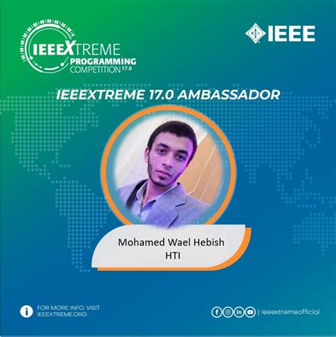 Mohamed Wael On Linkedin Ieeextreme
