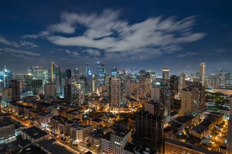 Quezon City Skyline At Night