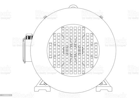 전기 모터 3d 일러스트 흑백 0명에 대한 스톡 벡터 아트 및 기타 이미지 0명 3차원 형태 개념 Istock