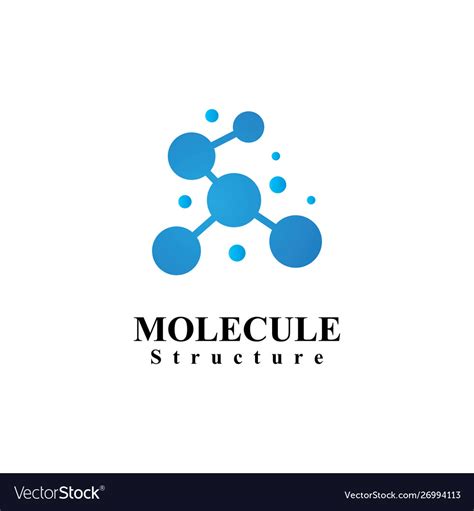 Molecular Structure Chemical Atoms Royalty Free Vector Image