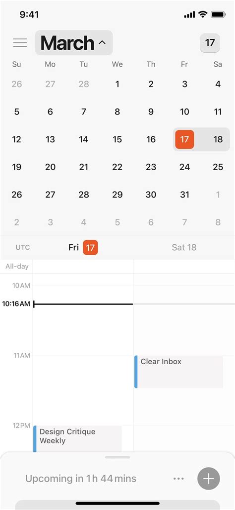 Cron Calendar IOS Mobbin Calendar App Calendar Ui Dashboard App