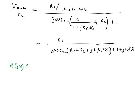 Solved Texts R C F Given The Filter Circuit Determine