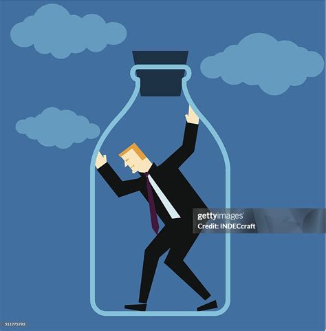 Business Man Trapped Inside High Res Vector Graphic Getty Images