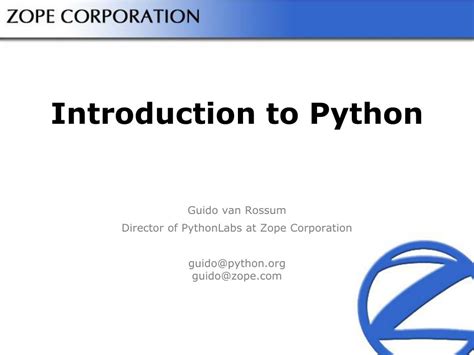 Ppt Introduction To Python Powerpoint Presentation Free Download