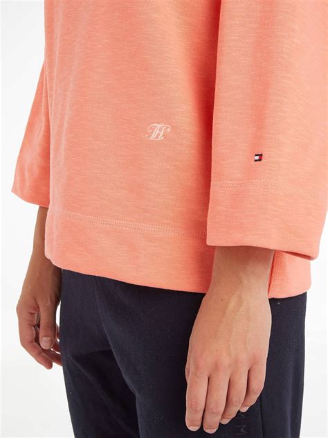 Damen Sweatshirt Rlx Slub Terry Open Nk Swtshirt