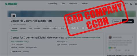 center countering digital hate review mybadcustomer