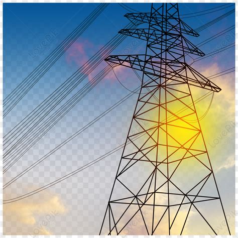 Tower Cloud Triangle Tower Sunshine Traffic Clouds Electricity Png