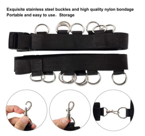 Adult Handcuffs Sm Bed Game Restraint Erotic Bondage Ropes Bdsm Set For