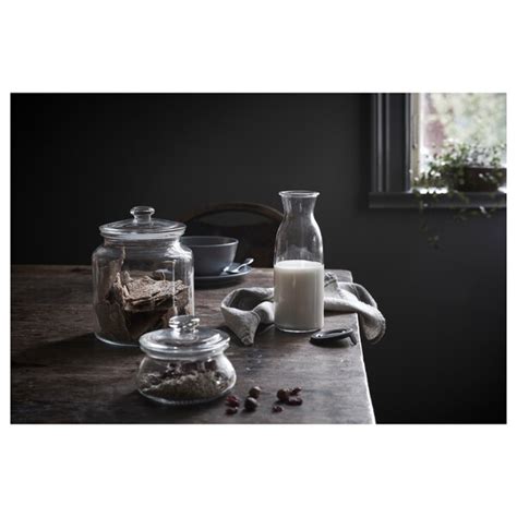 Vardagen Jar With Lid Clear Glass 19 L Ikea