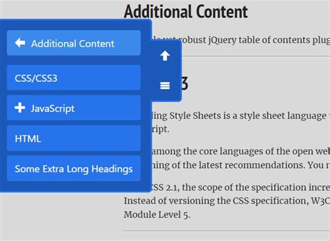 Automatic Table Of Contents With Jquery Autocontentsjs Free Jquery