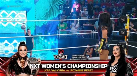 Nxt Womens Title Match Set For Nxt Vengeance Day